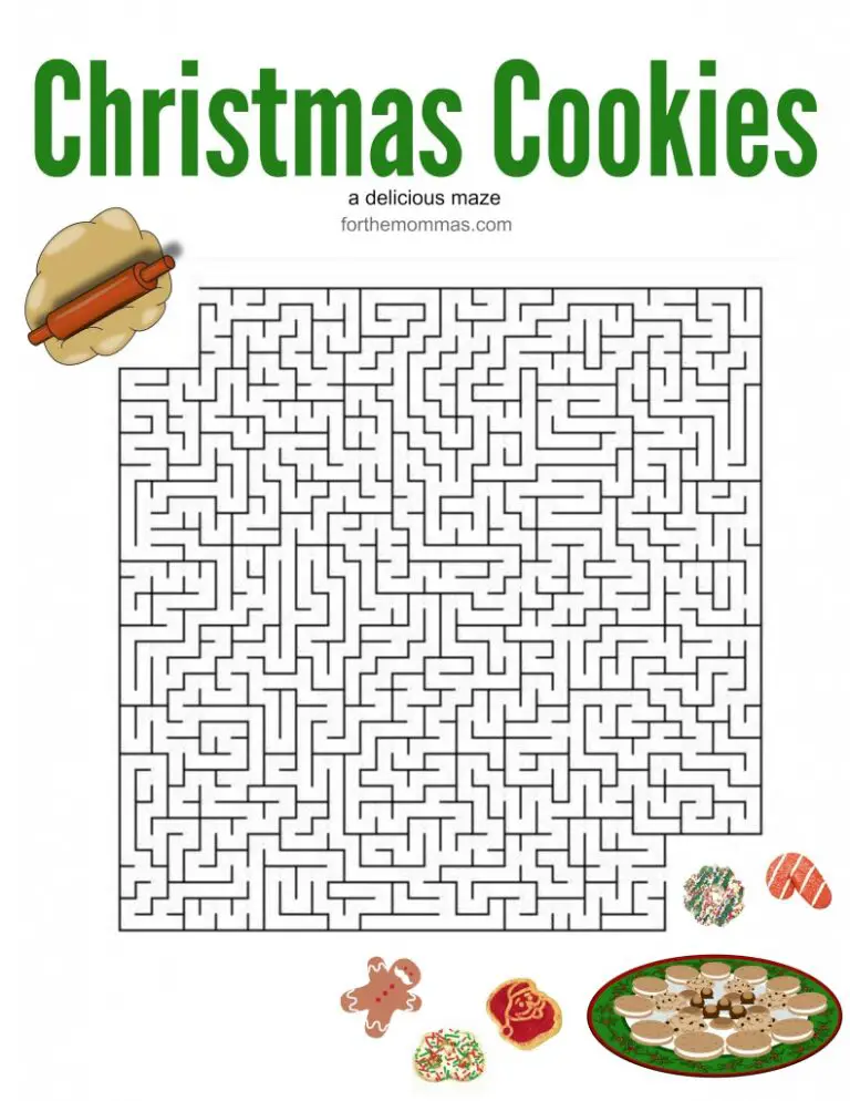FREE Printable Christmas Cookie Games