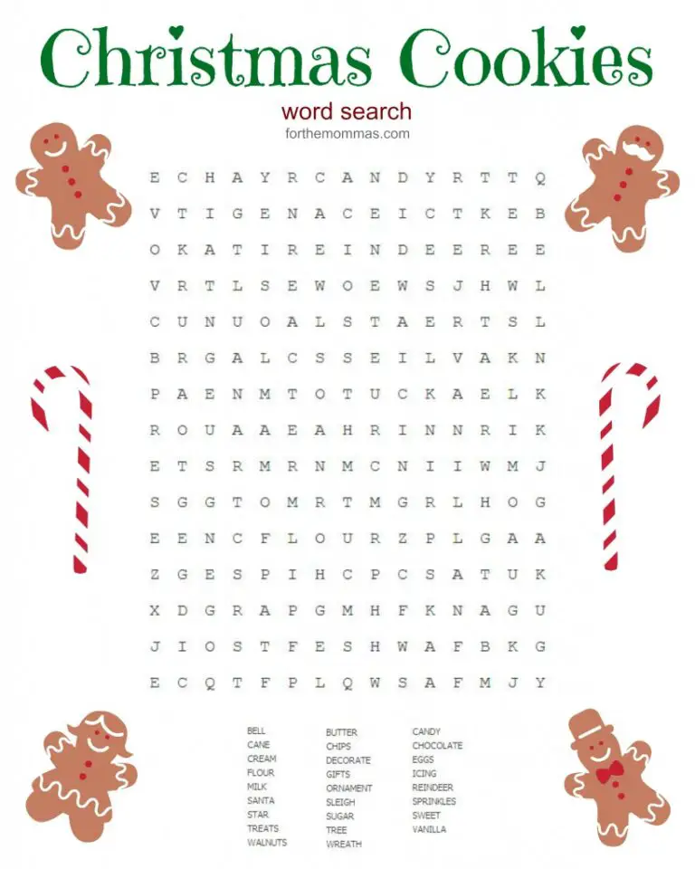 FREE Printable Christmas Cookie Games