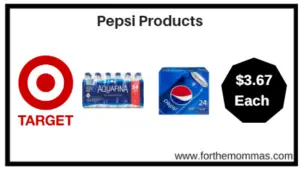 Target: Pepsi Products 24 Packs ONLY $3.67 each!