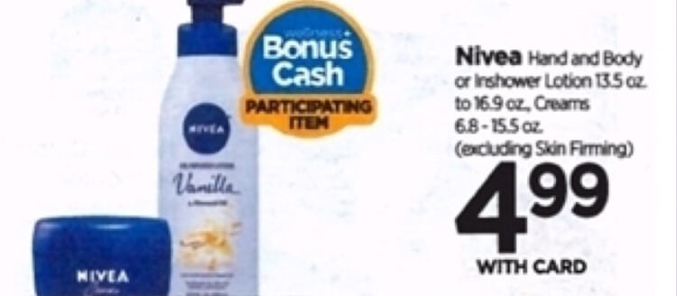 Rite Aid: Nivea Lotion ONLY $1.12 Each Starting 2/18