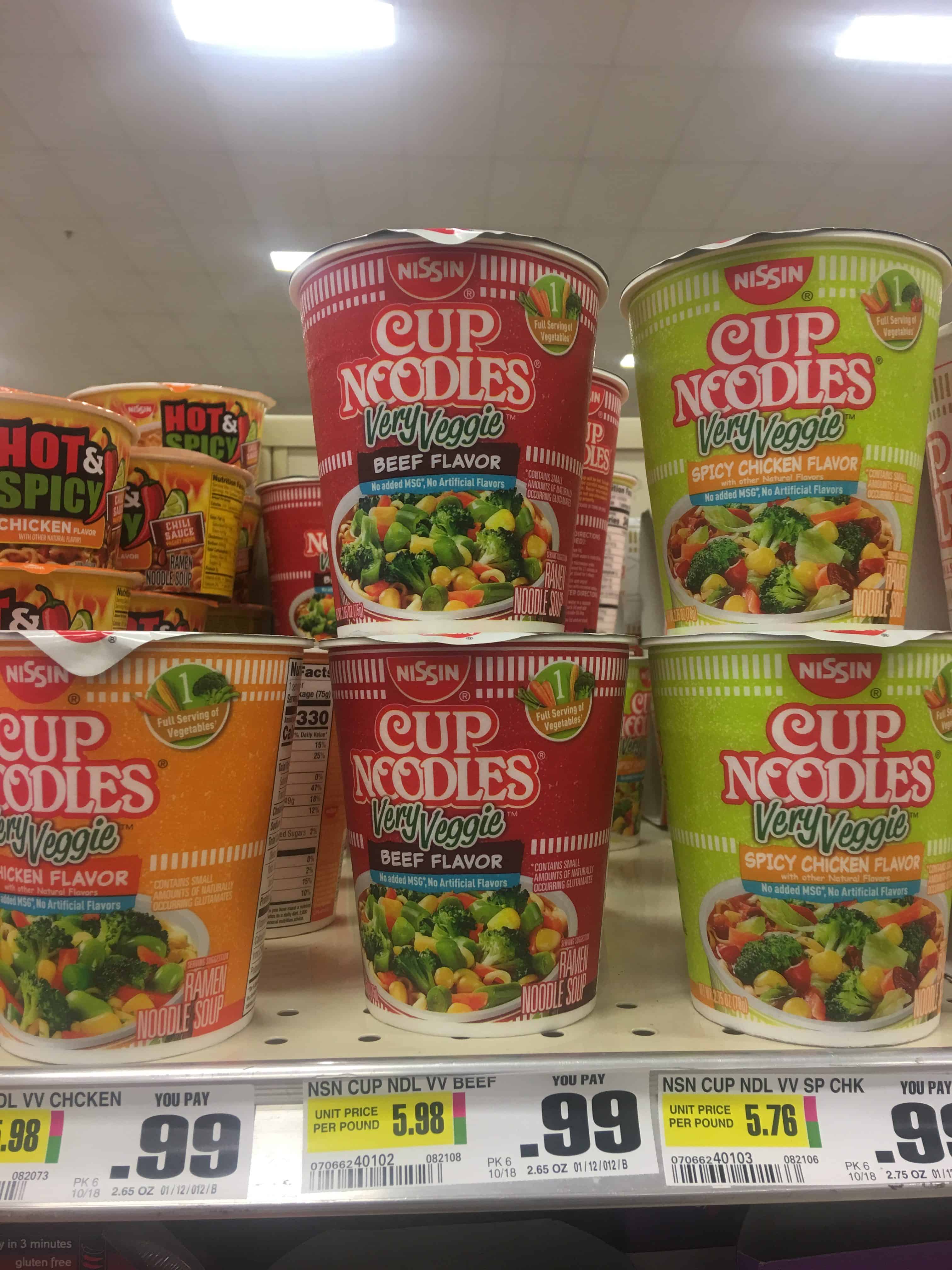 ShopRite: FREE Nissin Veggie Cup Noodles Thru 4/30!