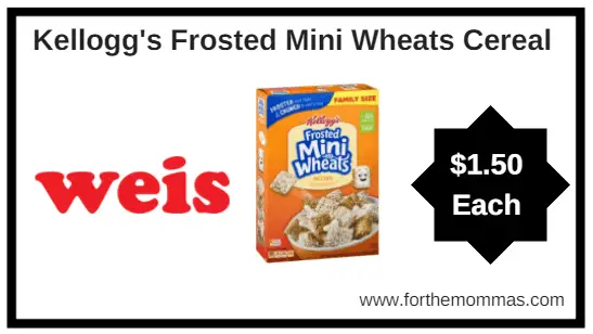 Weis: Kellogg’s Frosted Mini Wheats Cereals ONLY $1.50+ Save $4 on ...