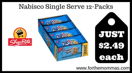 ShopRite: Nabisco Single Serve 12-Packs Just $2.49 Each Thru 7/14!