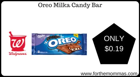 Walgreens: Oreo Milka Candy Bar ONLY $0.19 Each Starting 7/15