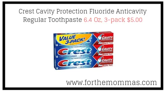 Crest Cavity Protection Fluoride Anticavity Regular Toothpaste 6.4 Oz ...