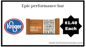 Kroger: Epic performance bar ONLY $1.49 (Reg $2.29)