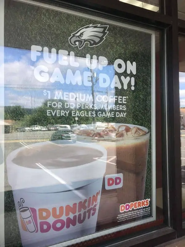 Dunkin Donuts Medium Coffee Just $1.00 Each On Eagles Game Days!