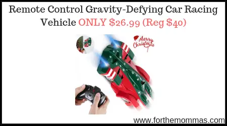 Remote Control Gravity-Defying Car Racing Vehicle ONLY $26.99 (Reg $40)