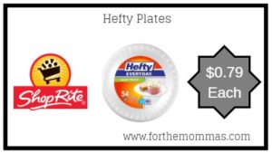 ShopRite: Hefty Plates ONLY $0.79 Each Starting 4/14!