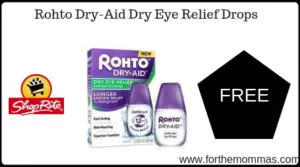 ShopRite: FREE Rohto Dry-Aid Dry Eye Relief Drops Starting 4/14!