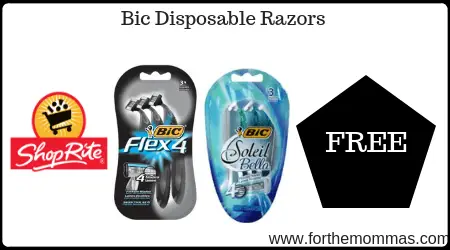 FREE Bic Disposable Razors + Moneymaker at ShopRite