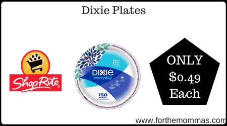ShopRite: Dixie Plates ONLY $0.49 Each Starting 11/3!