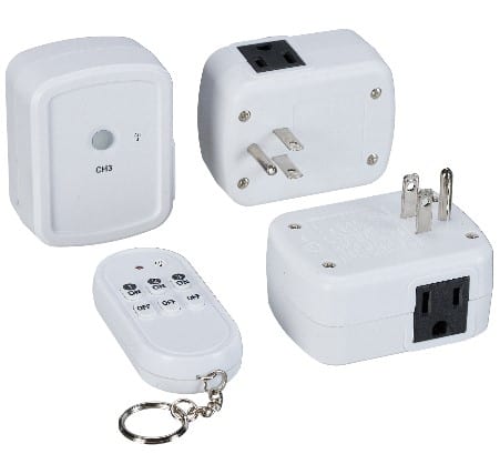 Holiday Time Wireless Outlet 3-Pack w/ Remote $8.48 {Reg $17}