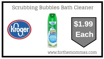 Kroger Mega Sale: Scrubbing Bubbles Bath Cleaner ONLY $1.99 (Reg $3.99)