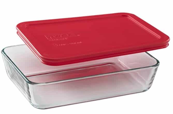 Pyrex Rectangular Glass Storage Container with Lid $4.87 (Reg $12)