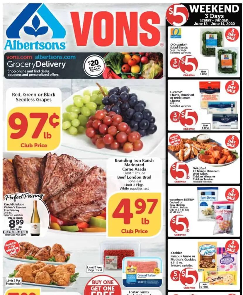 Vons Weekly Ad Preview For The Week 06/10/20- 06/16/20
