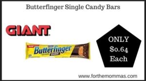 Butterfinger Single Candy Bars at Giant Just $0.64 Each