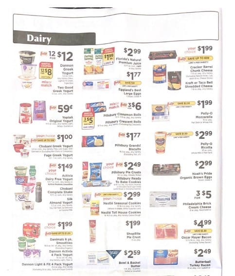 Current ShopRite Weekly Ad Scan