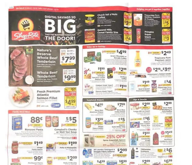Current ShopRite Weekly Ad Scan