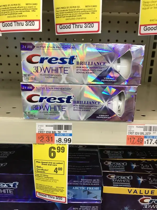 Free Crest Brilliance Toothpaste & Oral-B Pulsar Toothbrush at CVS