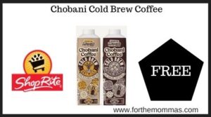 FREE Chobani Cold Brew Coffee at Giant