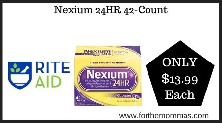 Nexium 24HR 42-Count ONLY $13.99 at Rite Aid