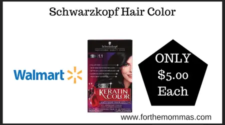 Coupon Deal at Walmart on Schwarzkopf Hair Color