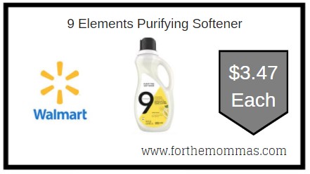 9 Elements Purifying Softener at Walmart for ONLY $3.47 Each