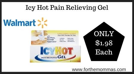 Icy Hot Pain Relieving Gel at Walmart ONLY $1.98 Each