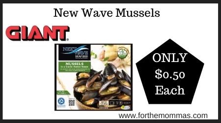 New Wave Mussels at Giant JUST $0.50 Each