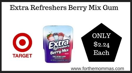 Extra Refreshers Berry Mix Gum ONLY $2.24 Each at Target