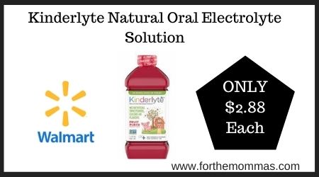 Kinderlyte Natural Oral Electrolyte Solution ONLY $2.88 Each at Walmart