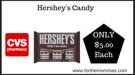 Hershey's Candy ONLY $3 Each at CVS