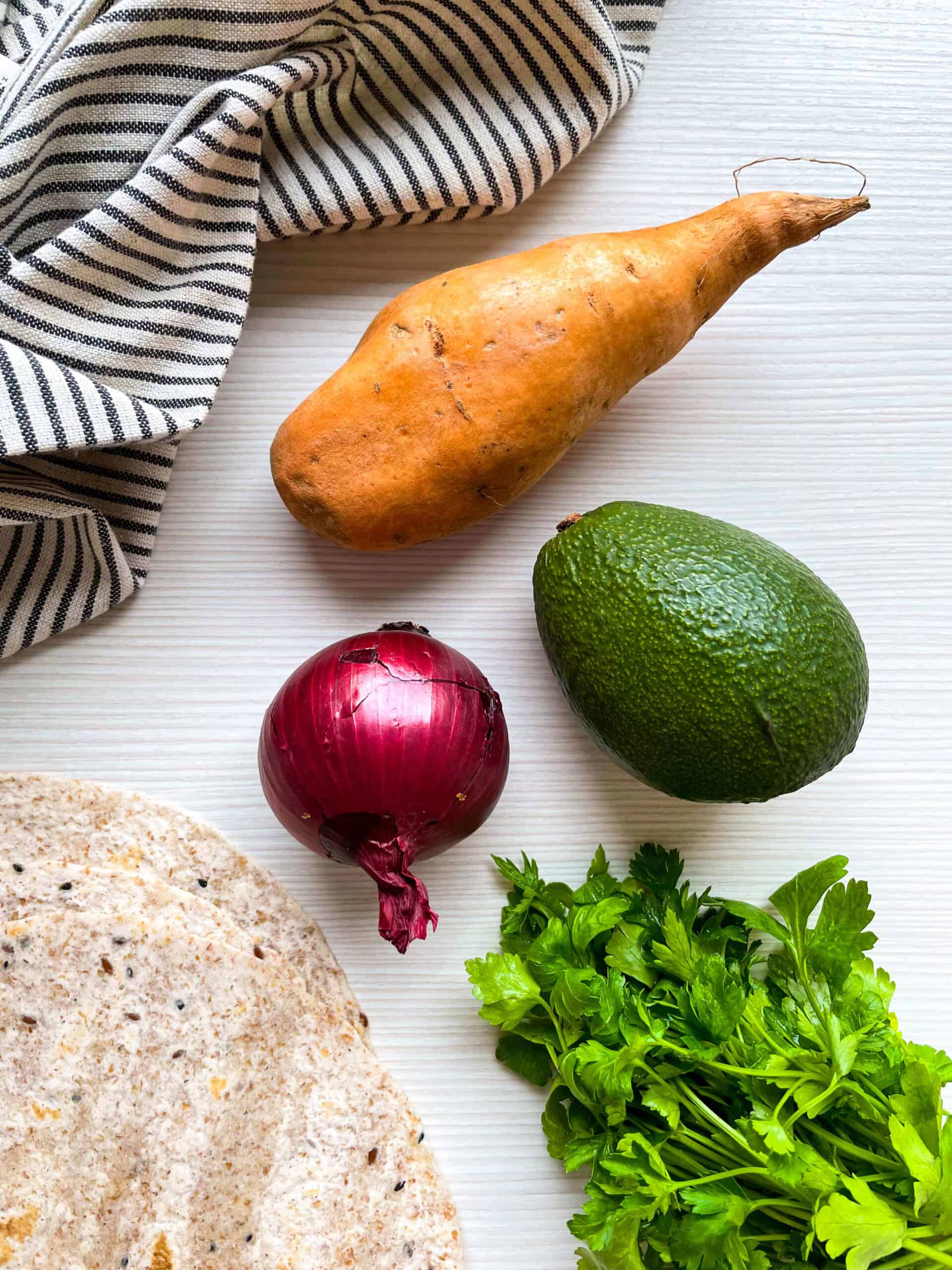 Open-Face Healthy Red Bean Sweet Potato Tacos