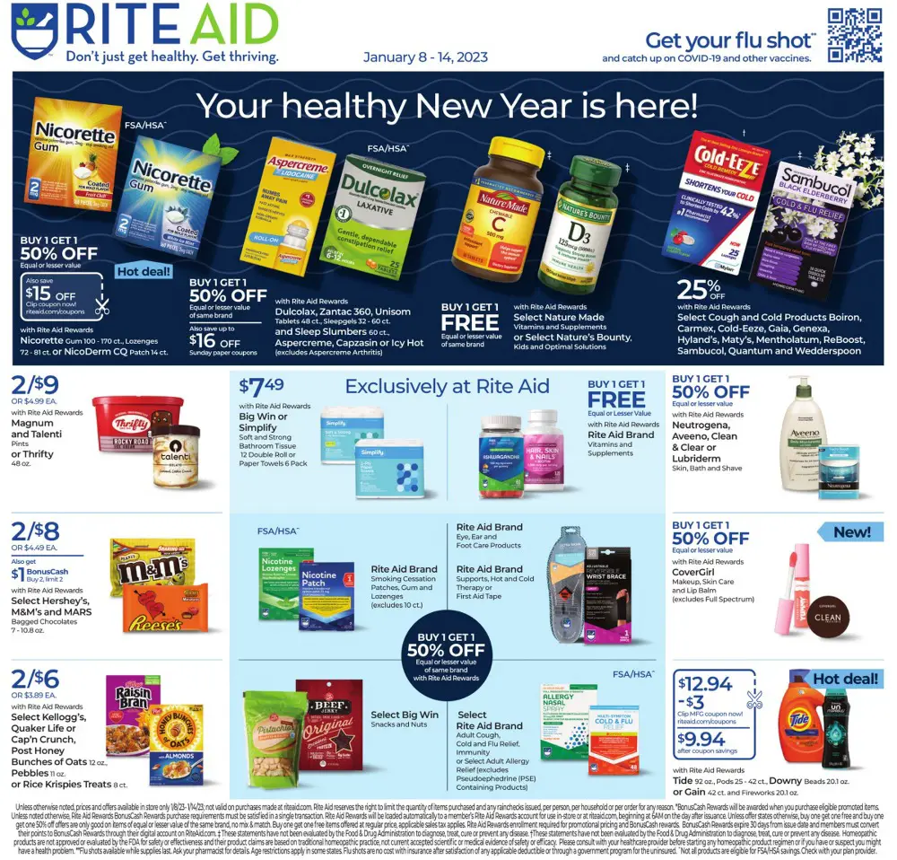 Rite Aid Ad for This Week 01/08/23 – 01/14/23