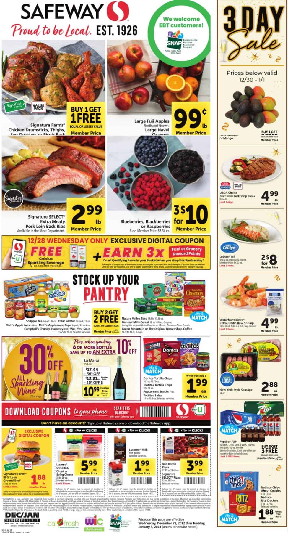 Current Safeway Weekly Ad (12/28/22 - 1/3/23)
