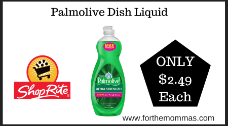 Digital Coupon Deal On Palmolive Dish Liquid At ShopRite