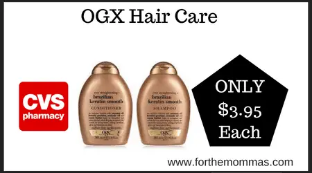 Coupon and Extrabucks Offer at CVS on OGX Hair Care