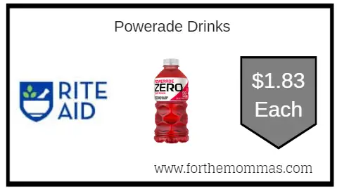 Coupon Deal at Rite Aid on Powerade Drinks