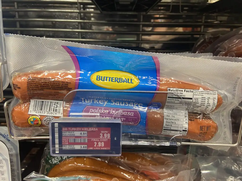 Butterball Turkey Sausage JUST $1.99 each at ShopRite