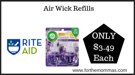 Coupon Deal at Rite Aid on Air Wick Refills