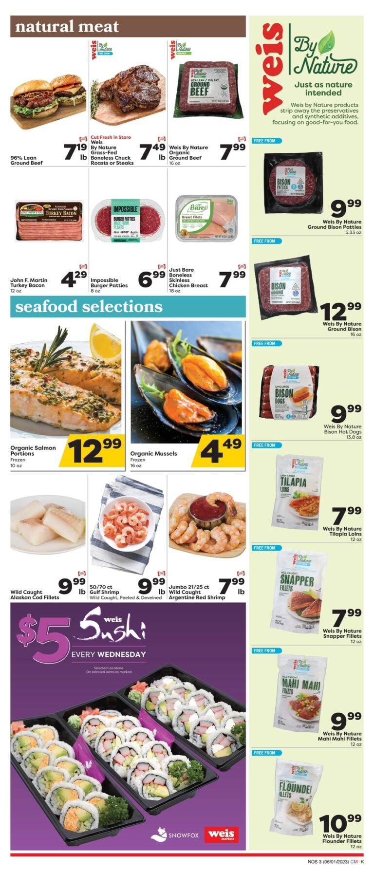 Weis Markets Weekly Flyer (6/15-6/21) Circular, Natural & Organic & Ad ...