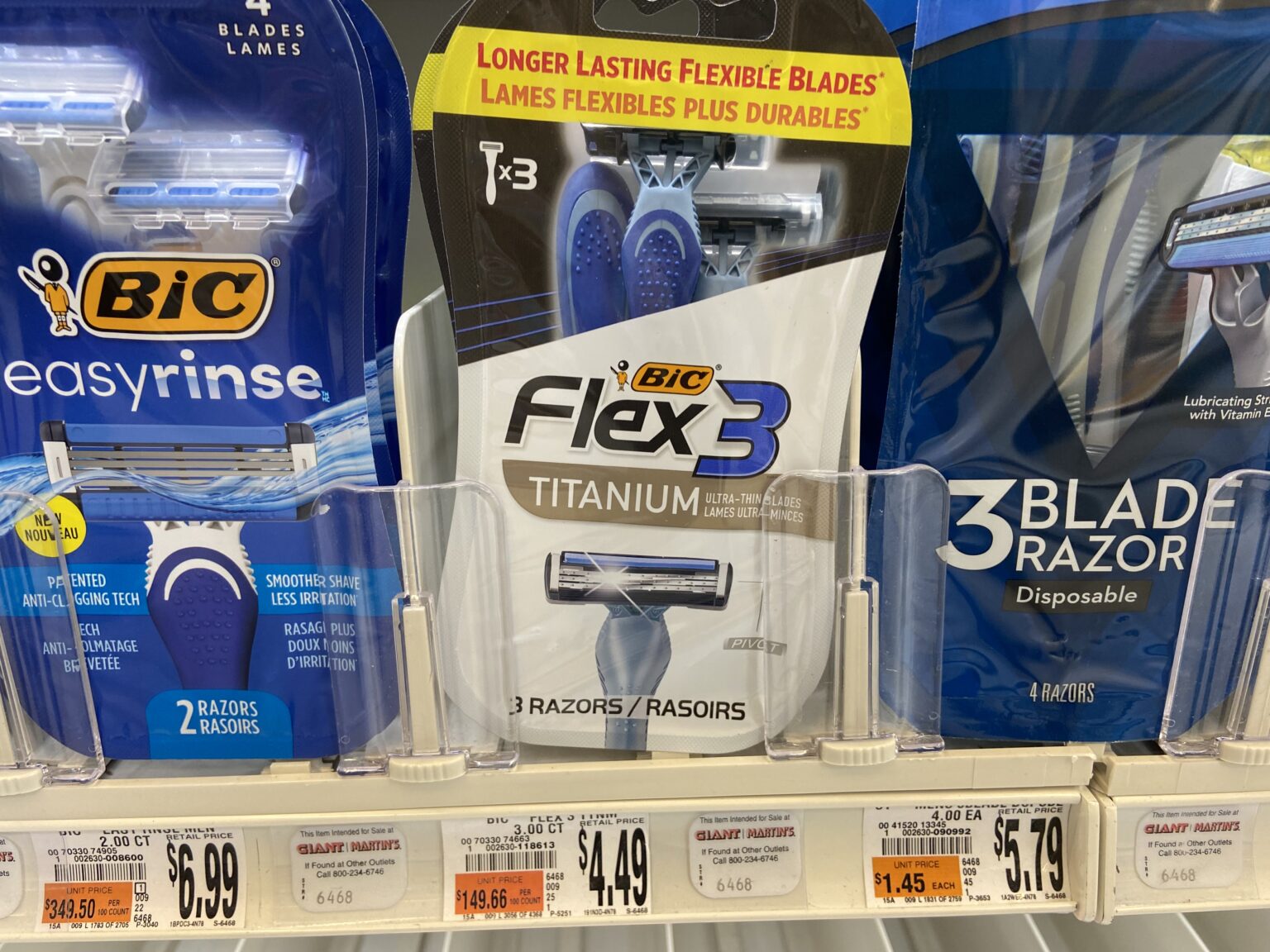 Bic Flex 3 Disposable Razors Just $0.49 with Giant Deal