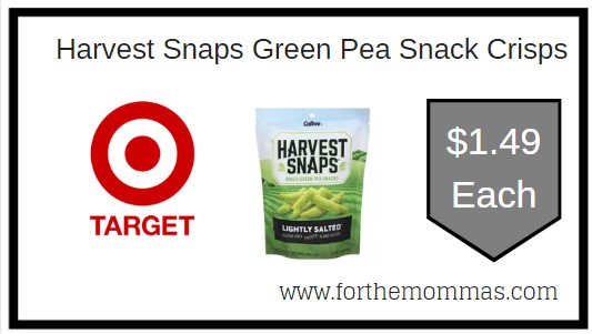 Target Circle Offer on Harvest Snaps Green Pea Snack Crisps