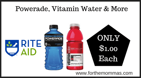 BonusCash Deal at Rite Aid on Powerade, Vitamin Water & More