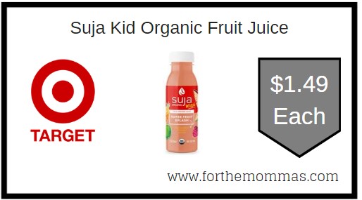 Target Circle Offer on Suja Kid Organic Fruit Juice
