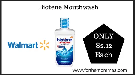 Coupon Deal at Walmart on Biotene Mouthwash