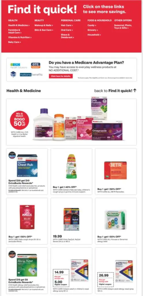 CVS Weekly Ad Circular For This Week and Next Week