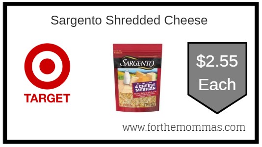 Target Circle Offer on Sargento Shredded Cheese