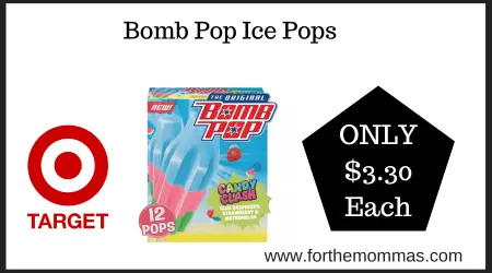 Target Circle Offer on Bomb Pop Ice Pops